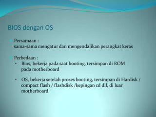 OS dan BIOS | PPTX