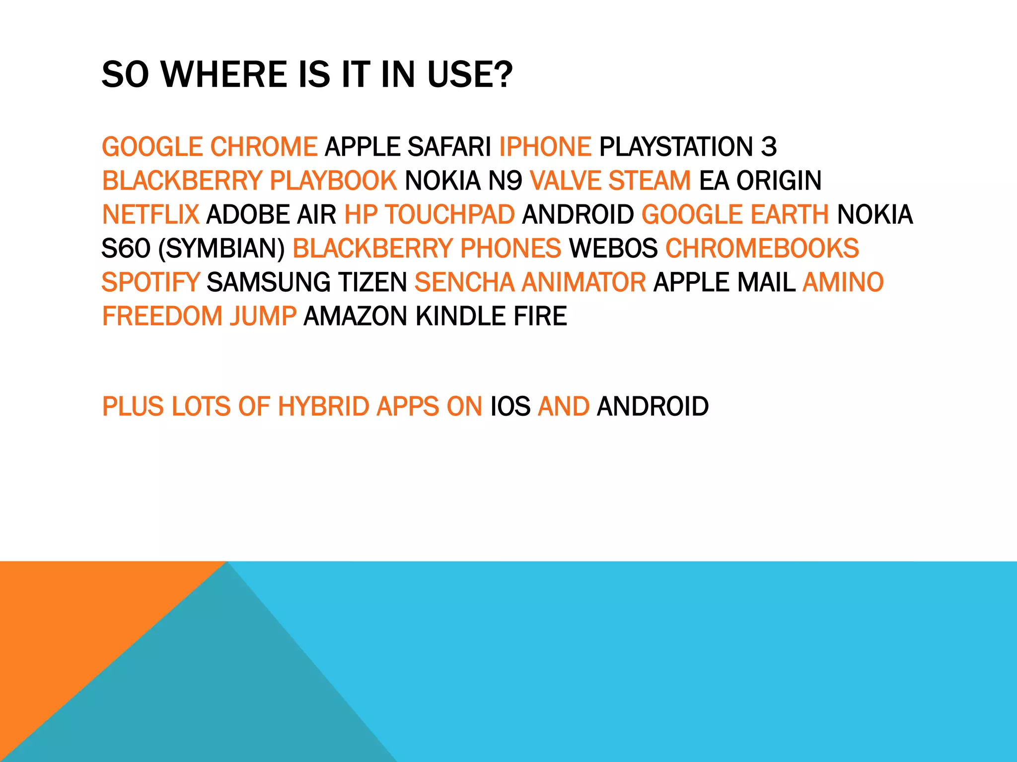 WebKit, why it matters (PDF version) | PPT
