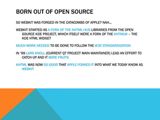 WebKit, why it matters (PDF version) | PPT