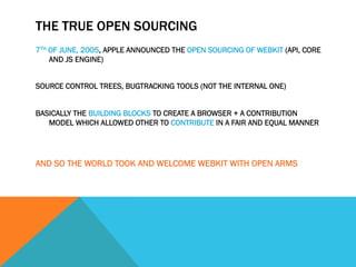 WebKit, why it matters (PDF version) | PPT