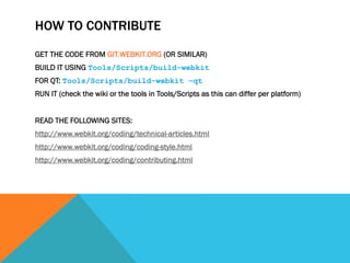 WebKit, why it matters (PDF version) | PPT
