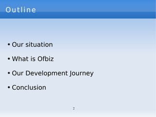 OSDC 2008 Apache Ofbiz Talk | PPT