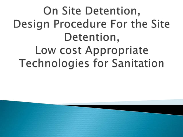 Osd desisn, sanitation in low cost | PPTX