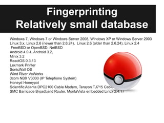 Os detection with arp | PPT