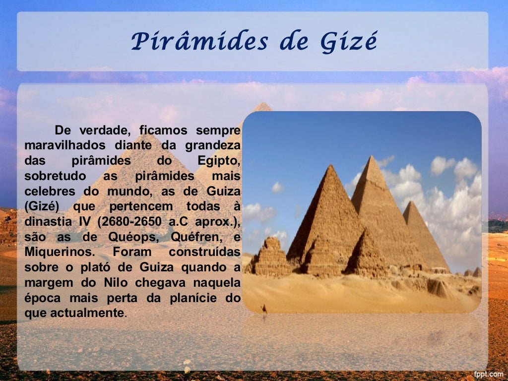 Os diferentes tipos de piramides egipcias