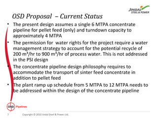 Barbil Angul Slurry Pipe line | PPT