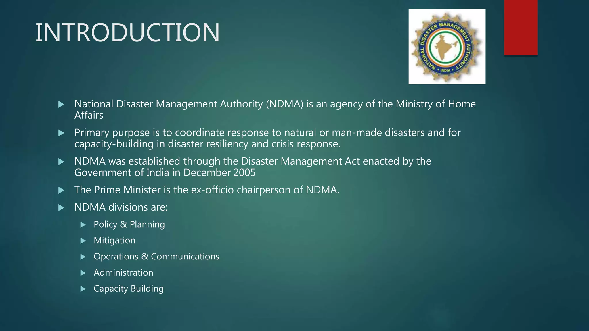 OSDMA (Odisha State Disaster Management Authority) | PPTX