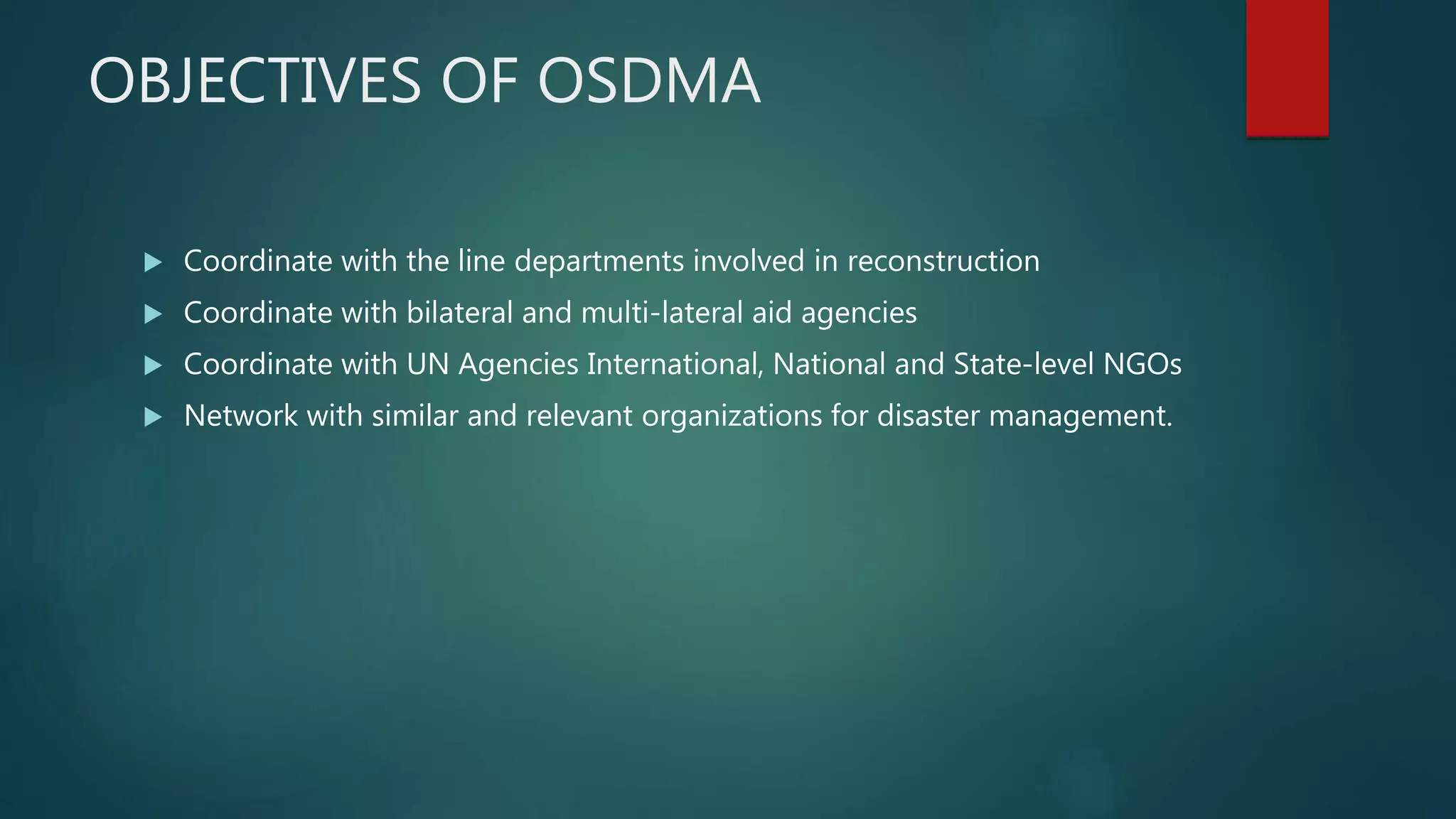 OSDMA (Odisha State Disaster Management Authority) | PPTX