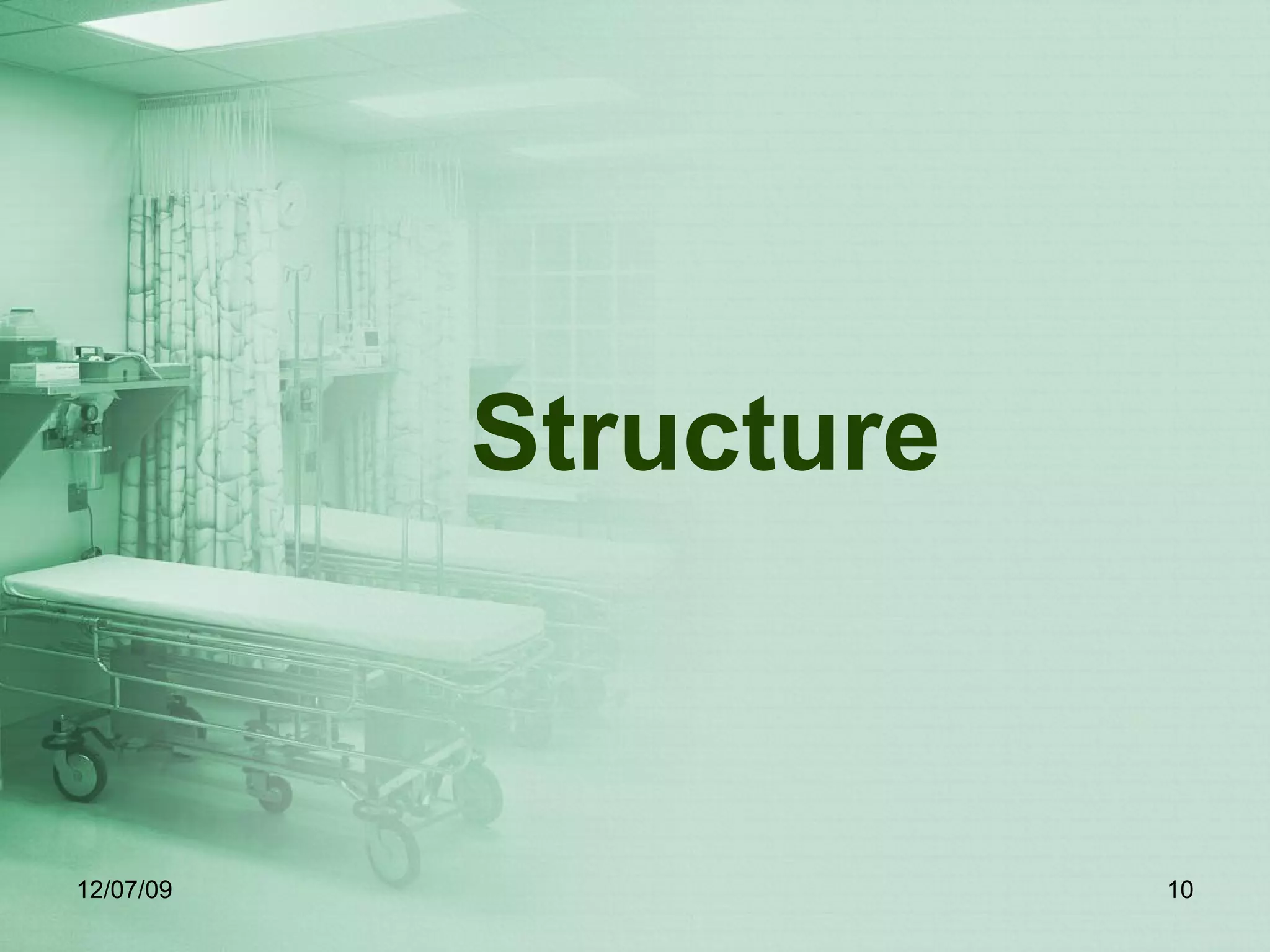 Organizational Structure and Design - A case for a mid-sized Hospital | PPS