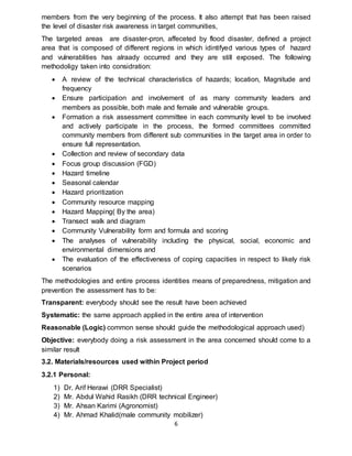 OSD Risk Assessment Report-Herat Afghanistan | PDF