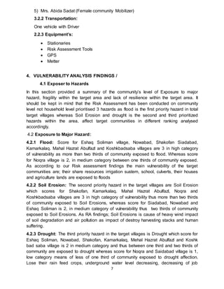Osd Risk Assessment Report Herat Afghanistan Pdf