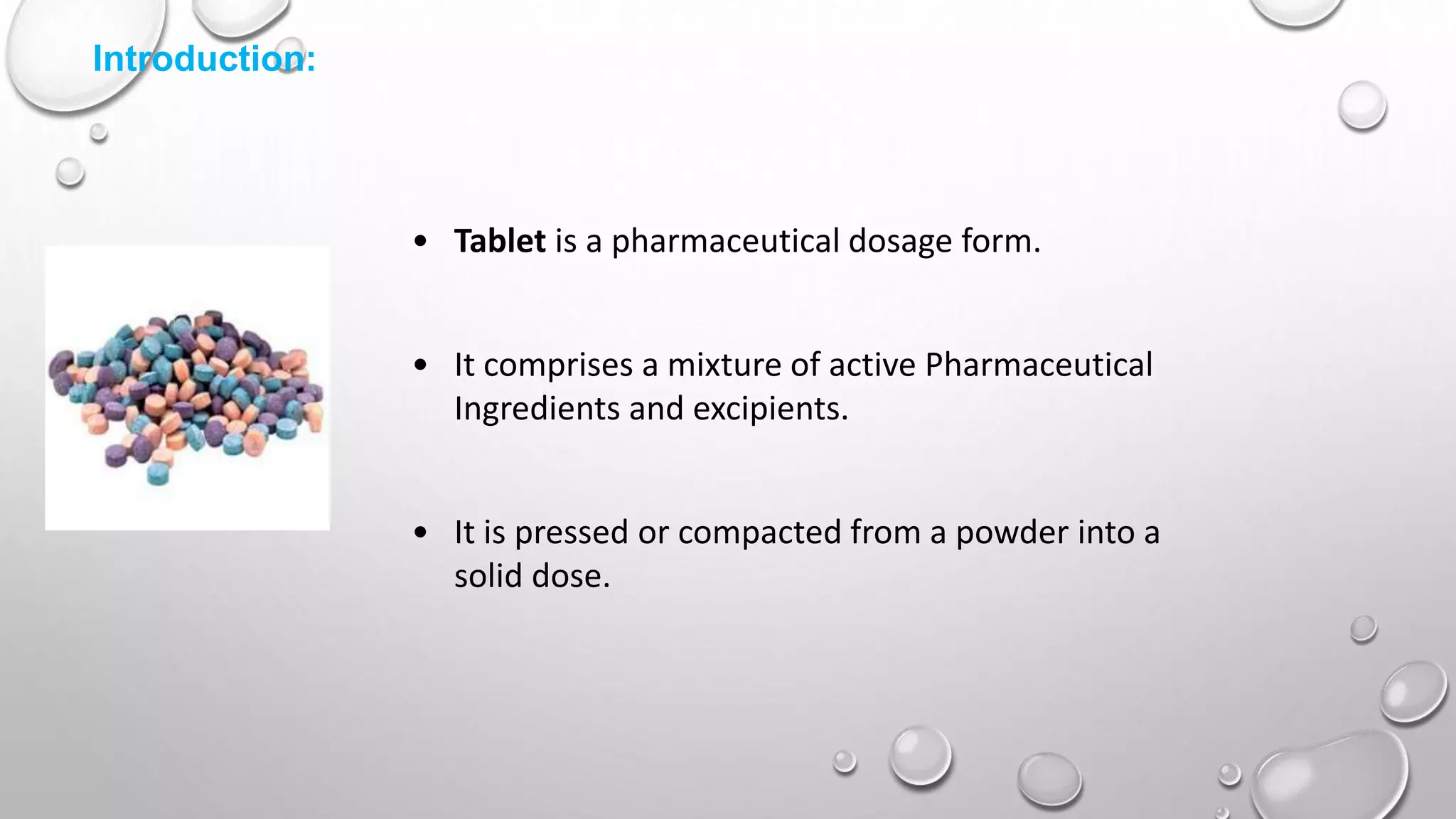 Oral Soild Dosage - Tablet manufacturing flow | PPTX
