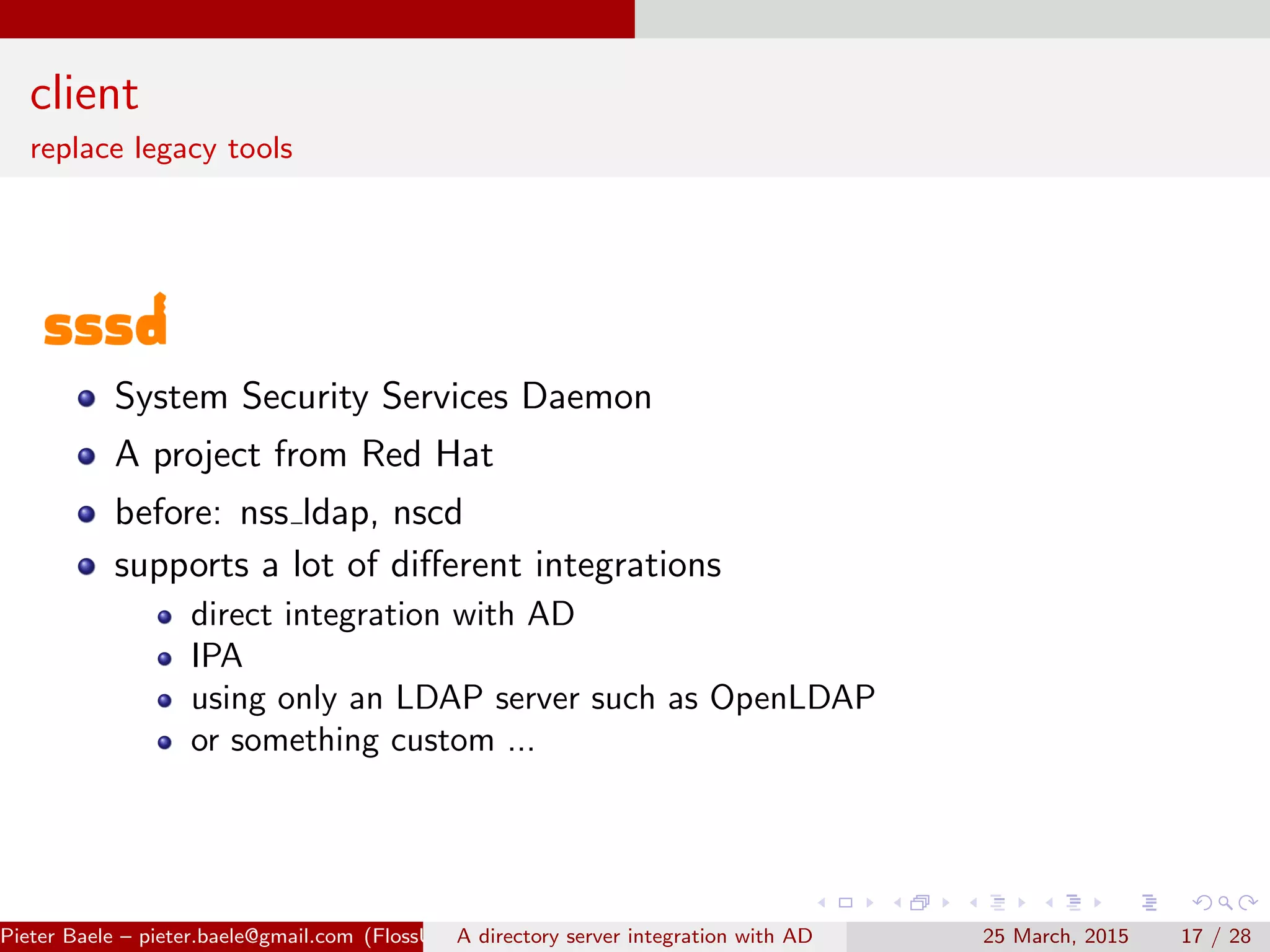 Linux AD integration with OpenDJ | PPT | Free Download