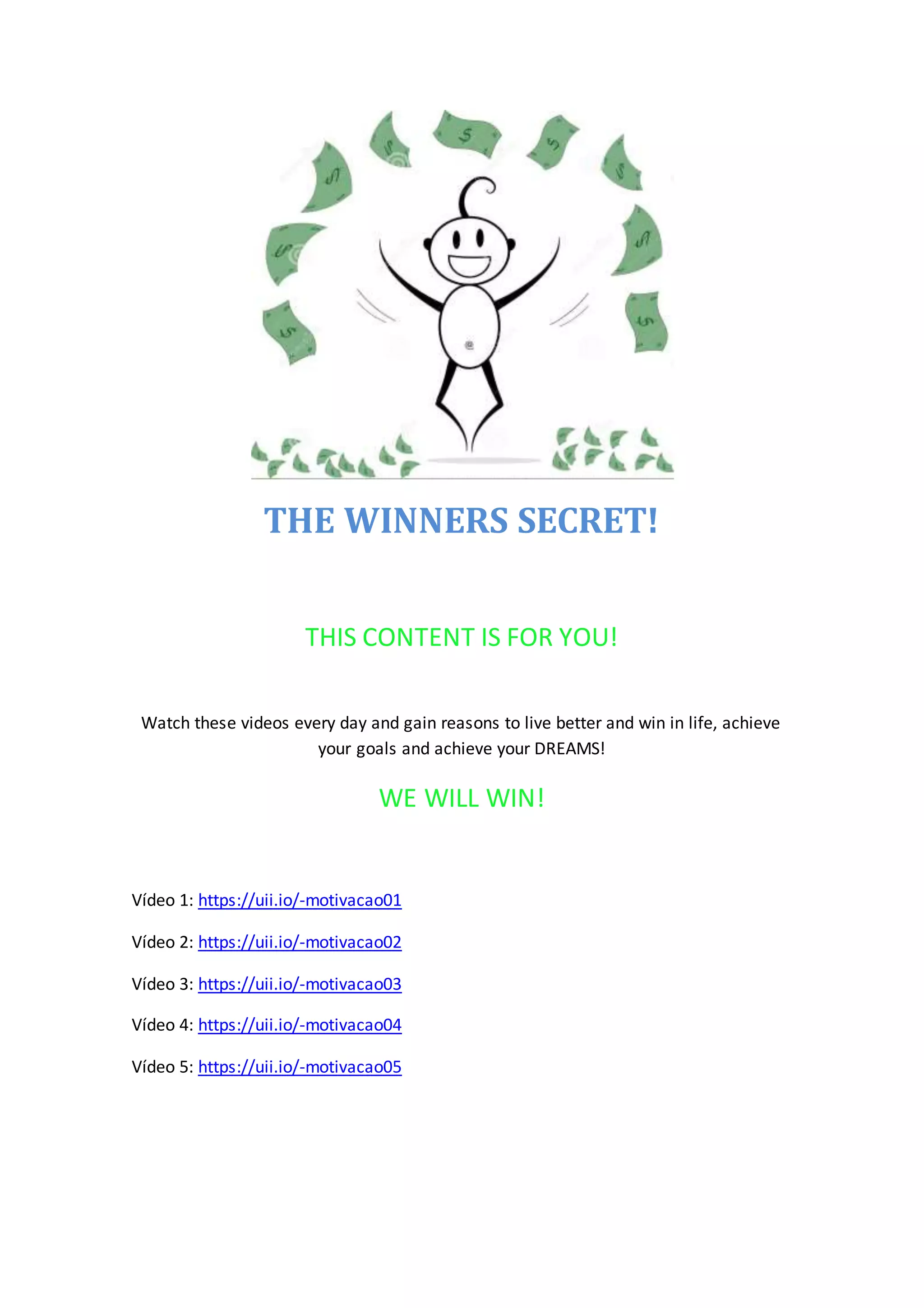 THE WINNERS SECRET! | PDF