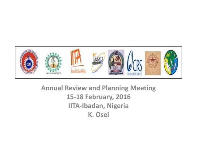 Annual Review and Planning Meeting | PPT