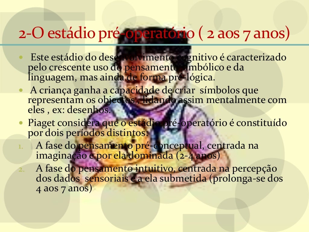 Os Estádios Do Desenvolvimento Cognitivo Segundo Jean Piaget