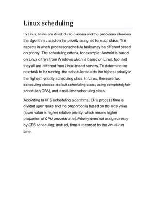 Os examples scheduling | PDF