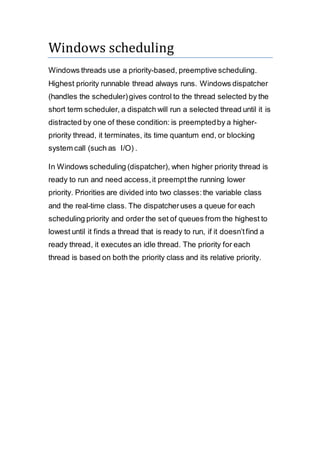 Os examples scheduling | PDF