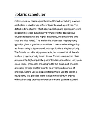 Os examples scheduling | PDF