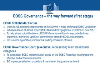 OSFair2017 Workshop | The European Open Science Cloud, the way forward | PPTX