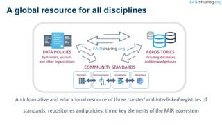 Open Science FAIR 2021: FAIRsharing and the FAIR Cookbook | PDF ...