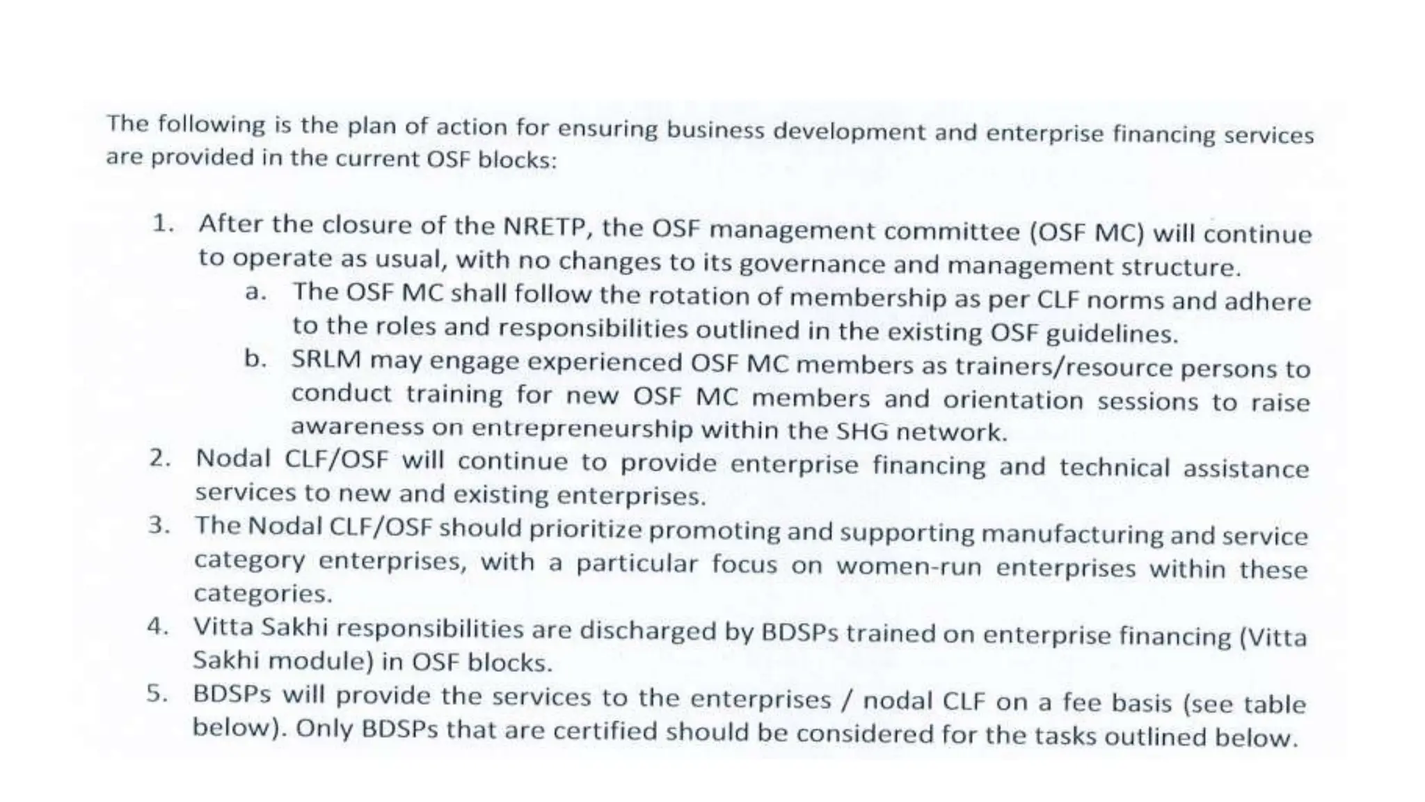 OSF MC Refresher training module & role of | PPTX