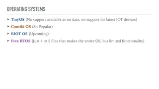 Operating System fo IoT | PDF