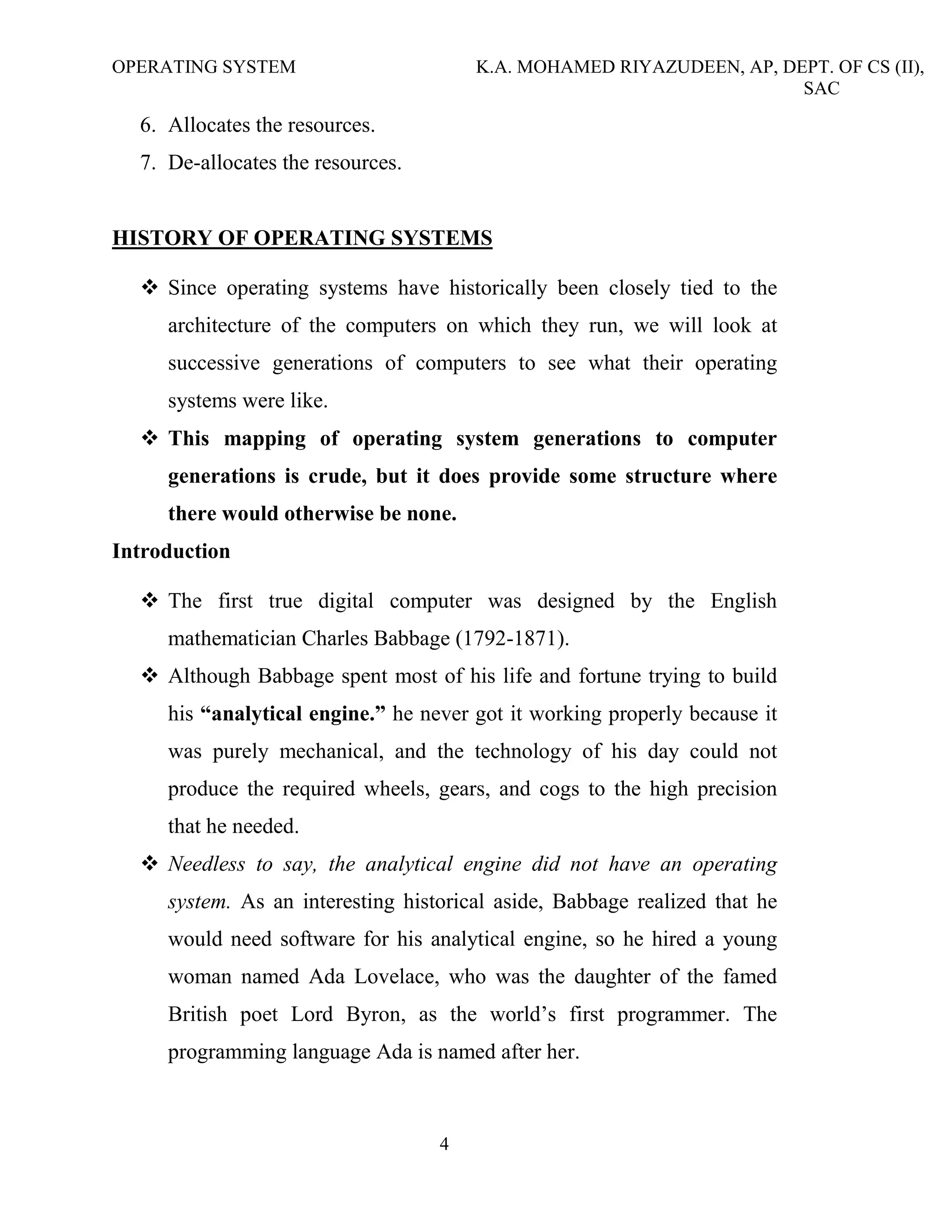 Operating System | PDF