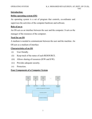 Operating System | PDF