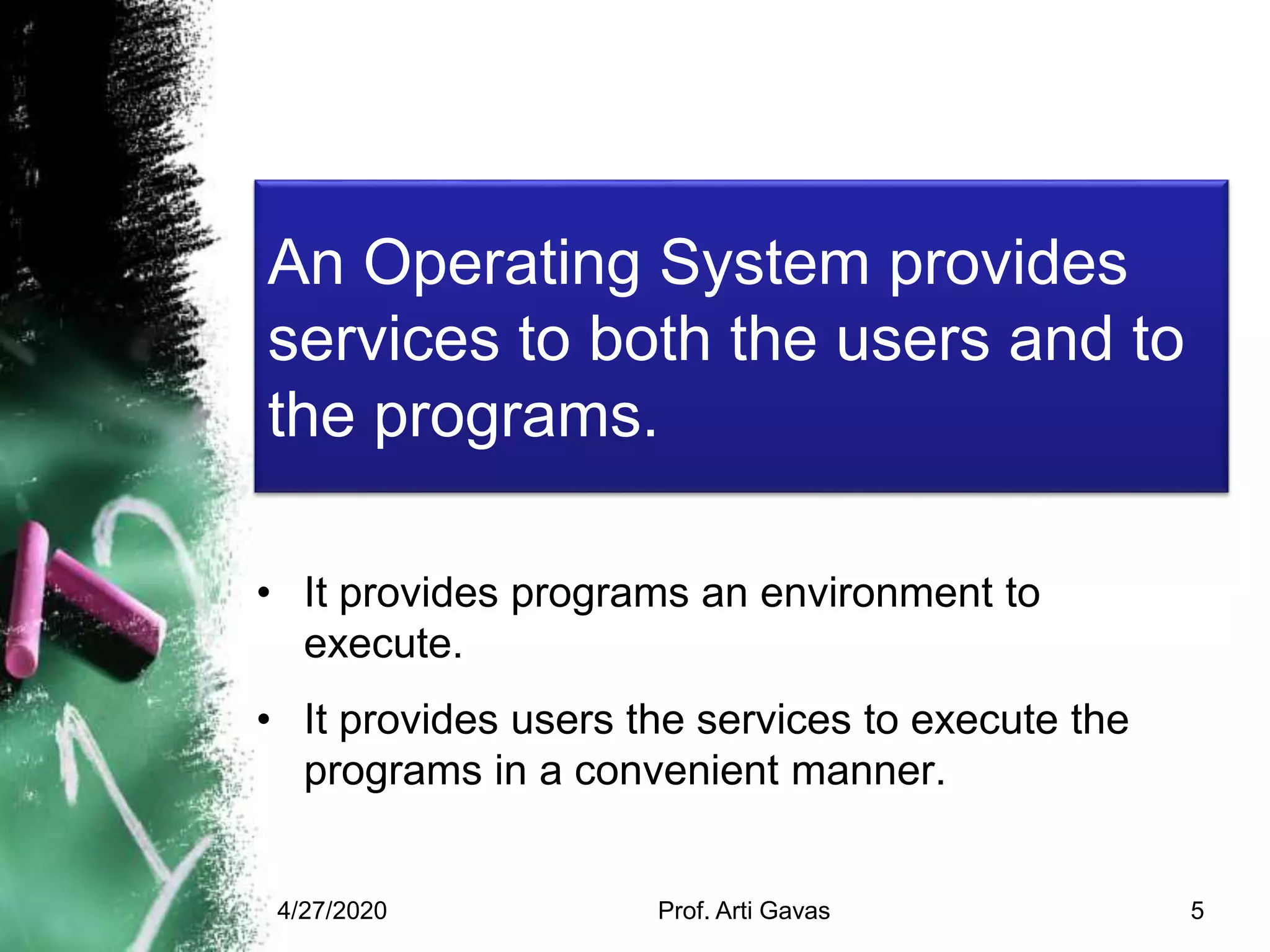 Operating Systems FYBSC IT UNIT I- Introduction to Operating Systems | PPT