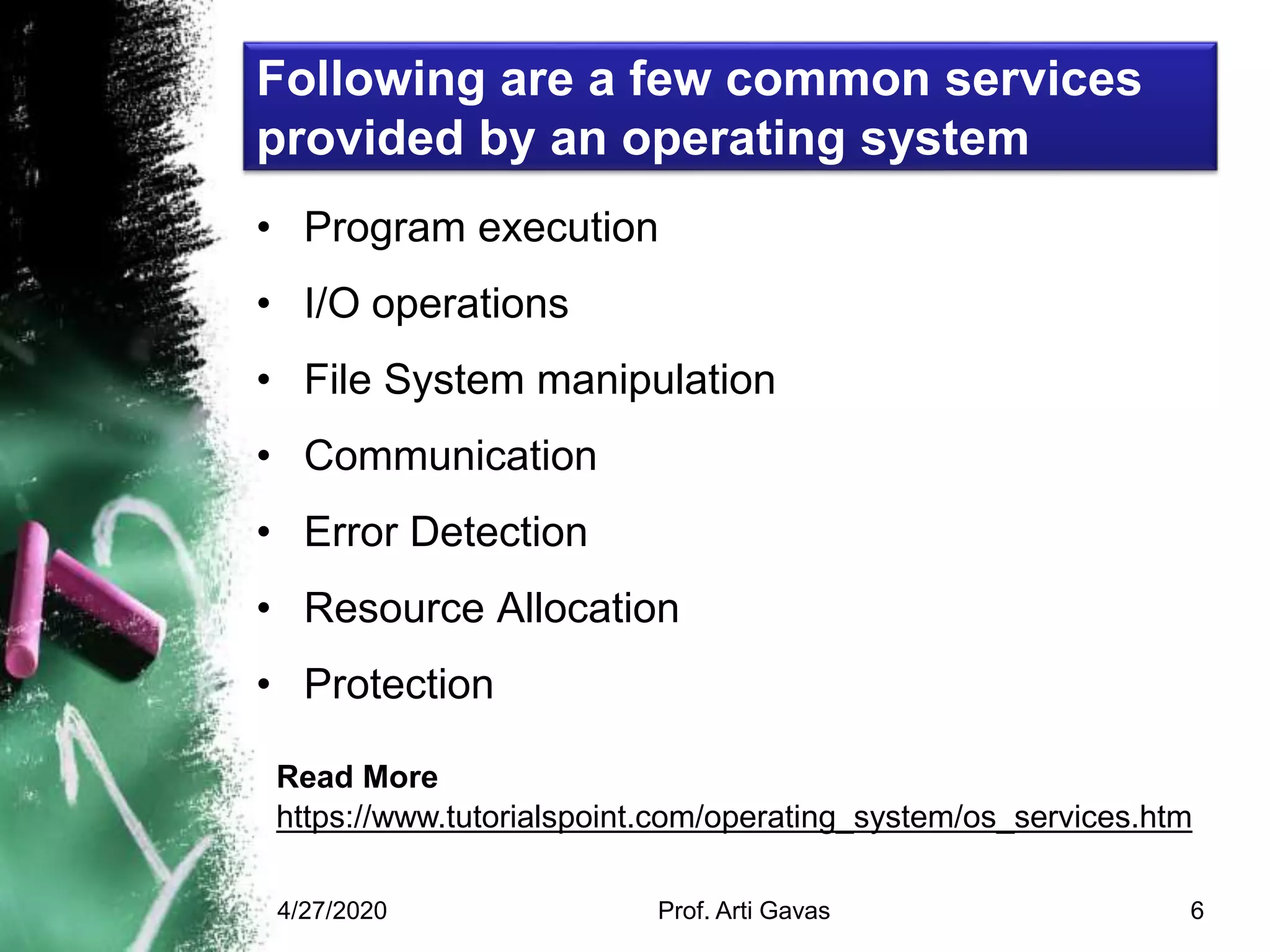 Operating Systems FYBSC IT UNIT I- Introduction to Operating Systems | PPT
