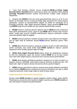 OSGB İstanbul | PDF