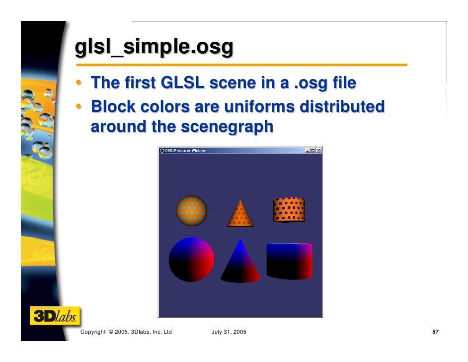 Glsl Shading With Openscenegraph 