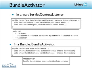 Building LinkedIn's Next Generation Architecture with OSGi | PDF | Computer Software and ...
