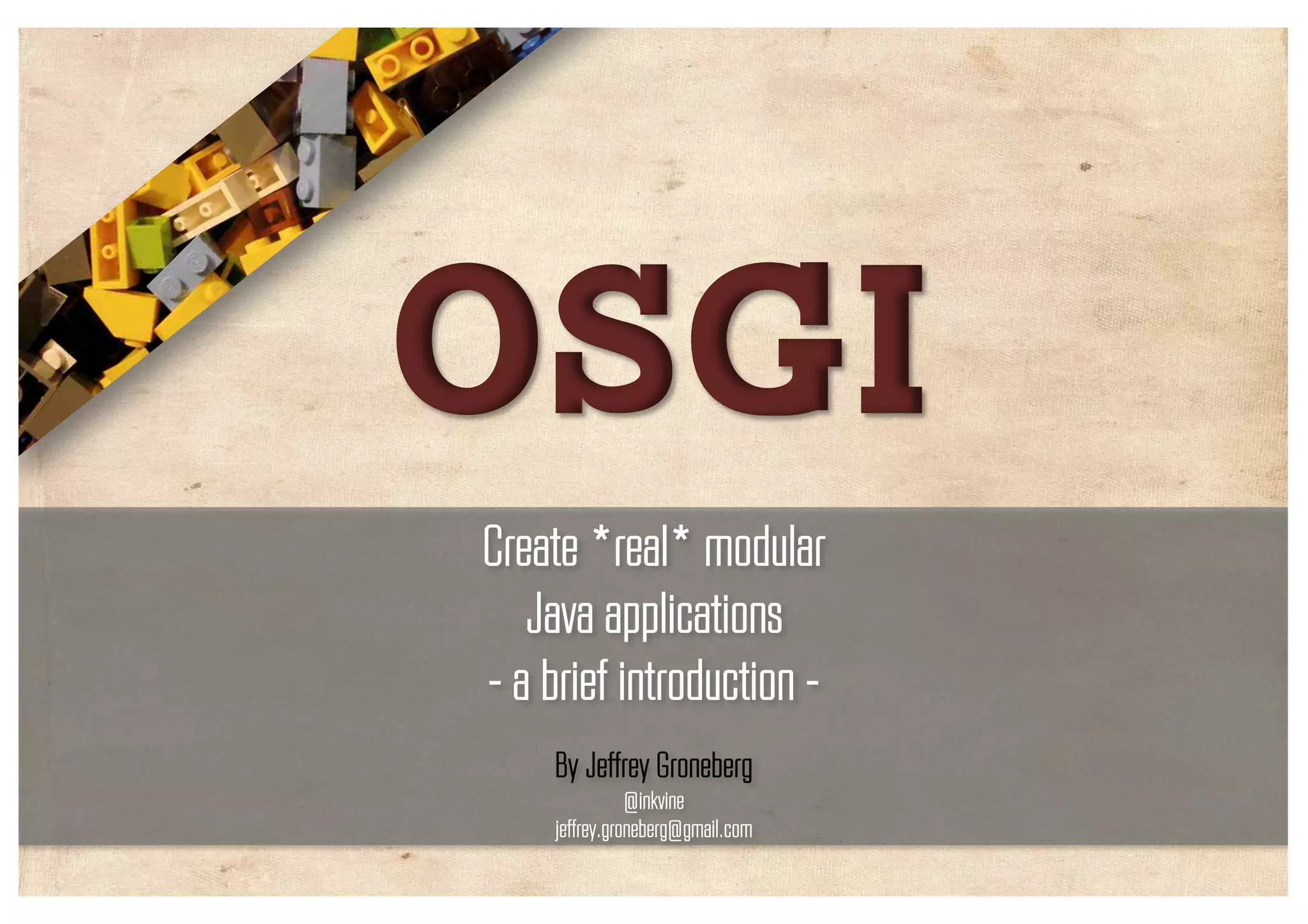 Create Real Modular Java Applications A Brief Introduction Ppt 3388