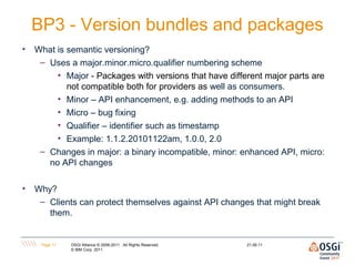 OSGi Best Practices - Tim Ward | PPT