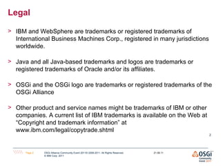 OSGi Best Practices - Tim Ward | PPT