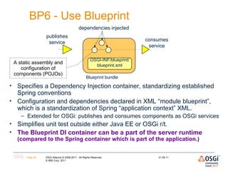 OSGi Best Practices - Tim Ward | PPT