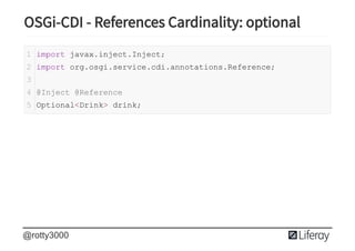 OSGi CDI Integration Specification -- Raymond Augé, Liferay | PDF