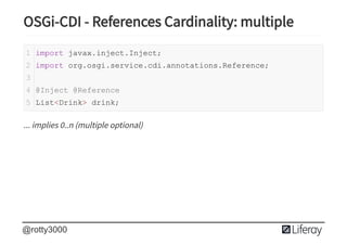 OSGi CDI Integration Specification -- Raymond Augé, Liferay | PDF