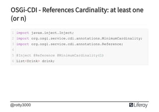 OSGi CDI Integration Specification -- Raymond Augé, Liferay | PDF