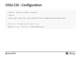 OSGi CDI Integration Specification -- Raymond Augé, Liferay | PDF