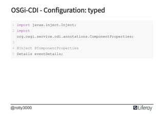 OSGi CDI Integration Specification -- Raymond Augé, Liferay | PDF