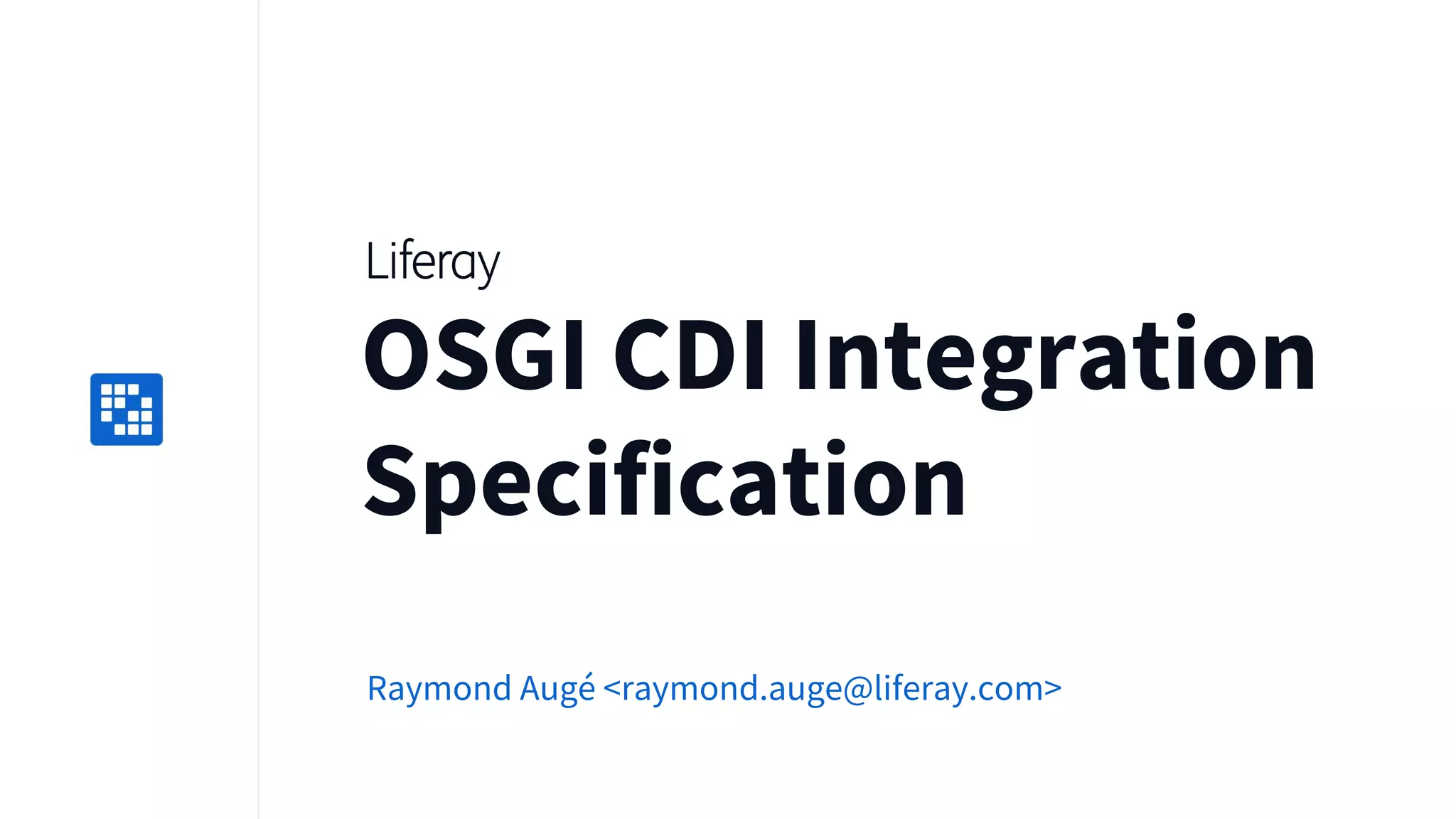 OSGi CDI Integration Specification - Ray Augé (Liferay) | PDF ...