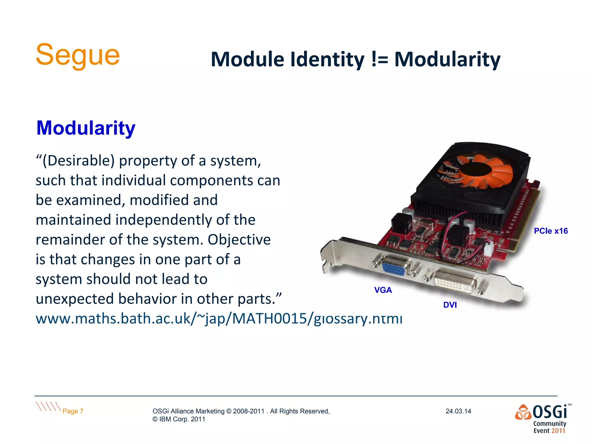 Towards a Modularity Maturity Model | PPT