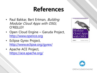 Osgi based cloud system architecture - Open Cloud Engine | PPT