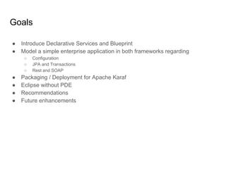 OSGi ecosystems compared on Apache Karaf - Christian Schneider | PPT