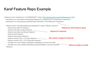 OSGi ecosystems compared on Apache Karaf - Christian Schneider | PPT