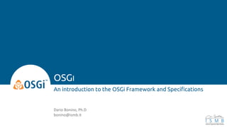 OSGi introduction | PPT
