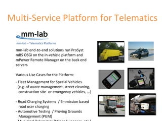 OSGi for In-Vehicle Systems | PPT